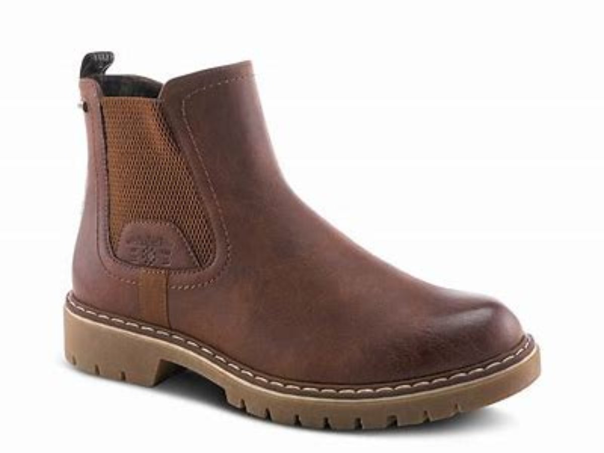 Spring Step Men's Brody Chelsea Boot in Brown
